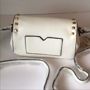 Alyssa | Bags | Alyssa Studded Crossbody Bag In White Nwt | Poshmark
